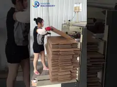 Semi Auto Corrugated Board Folder Gluer Carton Folding Gluing Machine