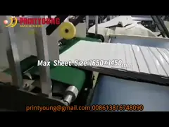China 1450X1450mm Auto Pile Turner And Stacking Machine With Flute Laminator for sale
