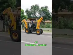 4 X 4 Flange Cylinder Towable Backhoe Loader Easy Operation