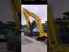 d Yellow Komatsu Excavator 1560mm Total Transportation Width