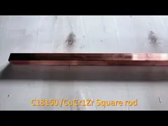 C18150 / CuCr1Zr Rod quadrato 20*20*1000mm Per applicazioni di riscaldamento