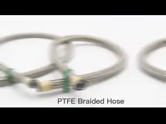 China Anti - Static Smooth bore Flexible PTFE Lined Hose Used On Mechanical Hydraulic System for sale