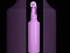 Spray in Style: Blue and Purple Plastic Spray Bottles with Matching Pistol Grip Nozzles