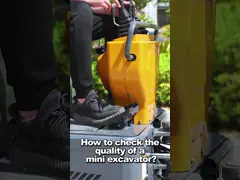 1200kg Closed Cabin Diesel Compact Mini Digger 30° Max Gradeability