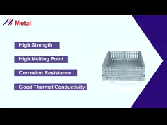 Componentes para hornos de alta temperatura de Moly Boat de evaporación recocida