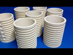 Alumina ceramic tubes, alumina threaded ceramic tube