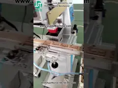 China Single Color Pad Printer Desktop Atomatic Multifunctional Rotary Cap Care Label Ribbon Scale Ruler Pad Printing Machine for sale