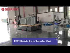 12T Workpiece Transfer Electric Trackless Cart,Workshop Flatbed Steerable Trolley
