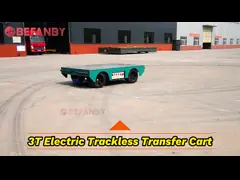 China Trackless Battery Powered Material Movement Trolley for sale