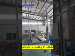 China AA4C 4 Post Triple Car Parking Lift  Four Column Parking Lift  Multi-Level Car Lift for sale