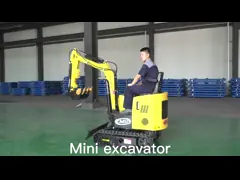 Small Hydraulic Backhoe Digger Orchard Greenhouse 1 Ton Micro Excavation Machine