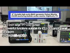 Monitor portátil de paciente cardíaco modular para ambulância de UTI OEM ODM