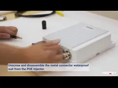 PROCET Industrial 95W PoE Injector up to PoE++ of power at 55 VDC 1.75 amp