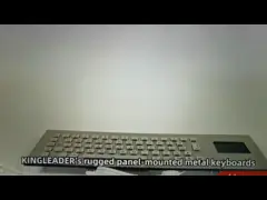 China IP65 Rated Black Metal Keyboard With Touch Pad,Function Keys And Number Keypad for sale
