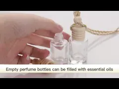 China 5ML 10ML Mini Reed Glass Diffuser Bottles Air Freshener Perfume Clip for sale