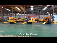 3 Ton Remote Control Elevator Crawler Cranes ZHONGMEI Small Hydraulic Spider Crane