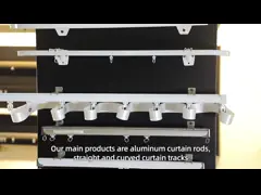 S fold aluminum curtain track