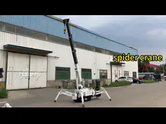 3 Ton Remote Control Elevator Crawler Cranes ZHONGMEI Small Hydraulic Spider Crane