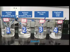 PAM Polyacrylamide Flocculant Selection Experiments for Coal Mining Effluent