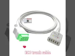 China Multiscene Portable Lead Wire ECG , Latex Free ECG Machine Cable for sale