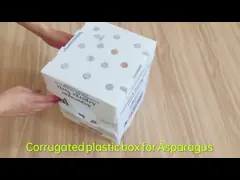 Cajas onduladas de vegetales ecológicas para una agricultura sostenible