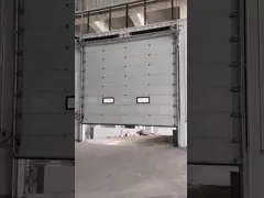 Video de trabajo de las puertas seccionales industriales