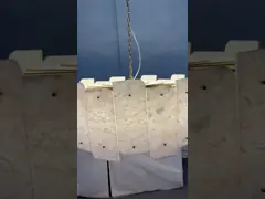 White Spanish Marble Pendant Light Alabaster Ceiling Lamp