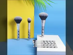 Professional Quality Makeup Brushes With Synthetic Hair and Plastic Handle