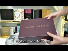 Medium Perfume Packaging Gift Box Magnetic Foldable With Card Pocket