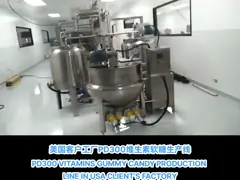 Linha de produção de geleia de frutas suave 3d goma VC máquina de produção de doces 600kg / h