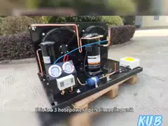 China KUB FH22 ZB21L 3HP Refrigeration Condensing Unit Scroll Compressor Copeland Condensing Unit for sale