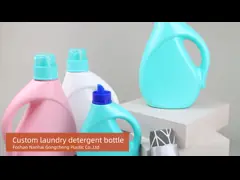 China Empty HDPE Laundry Detergent Bottle 1000ml 1500ml 3000ml White Liquid Detergent Bottle for sale