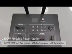 China Portable Solar Generator For Camping, 2500Wh Lifepo4 Portable Power Station for sale