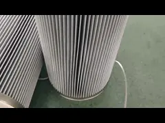 SS Cap Antistatic Polyester Pleated Filter Cartridge
