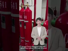 80L 90L IG100 Nitrogen Fire Suppression Device Pipe Network Type Red