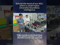 Behold the heart of our AGV, where a small motor emanates boundless intelligence.