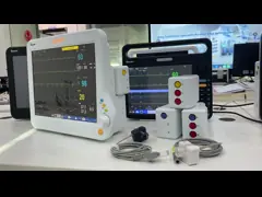Monitor portátil modular de paciente multilíngue com tela sensível ao toque