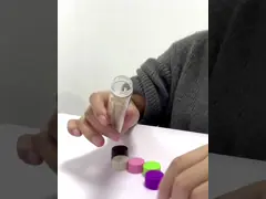 Pre roll Glass Tube with Plastic Screw Lid