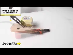 How to install bamboo charcoal wood veneer？