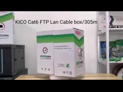 Cordón de remiendo modificado para requisitos particulares del color el 1M Cat 6 FTP con la chaqueta de PVC