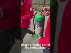 Use method of water-based fire extinguisher and use of fire extinguisher
