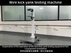 Wire kick yank testing machine--machine assembly