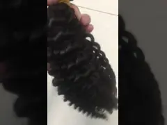 Virgin Cuticle Aligned Curl Human Hair Weave Bundles