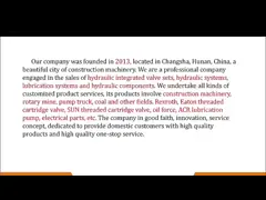 China Control Valve Truck Concrete Pump for F2599 Key Elements in Industrial Automation and Process Control for sale
