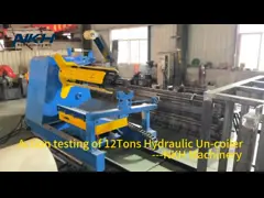 Action testing of 12Tons Hydraulic Un-coiler with Coil Car