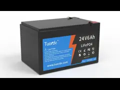 China 24V 6Ah Lithium Ion Deep Cycle Battery , Rechargeable AGV Lithium Battery for sale