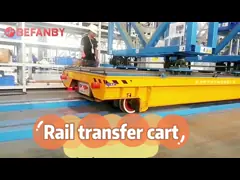 China 30 Tons Motorised Rail Transfer Trolley For Vacuum Oven for sale