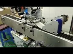 Horizontal automatic round bottle labeling machine