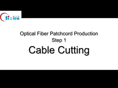 Fiber optic patch cord production line production process