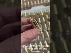 China Customized Gold Plating CNC Brass Parts Precision CNC Lathe Turning Parts for sale